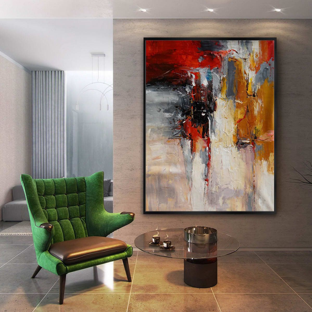 CUADRO ARTÍSTICO MODERNO C-0355 | Deco Bauhaus